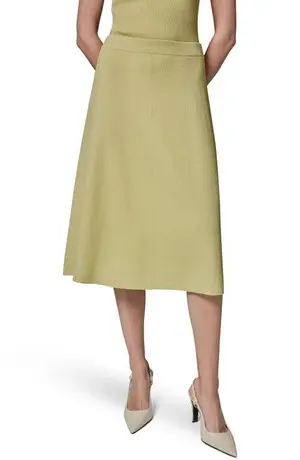 Donna Karan New York Midi Sweater Skirt Citrus