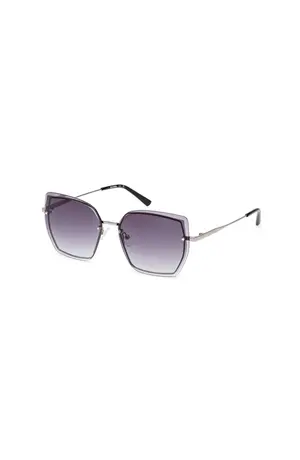HARLEY-DAVIDSON Oversized Square Metal Sunglasses - Light Nickeltin