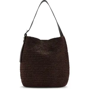 Mango Natural Fiber Shopper Bag - Chocolate