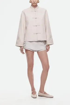 NOCTURNE Embroidery Detail Oversized Jacket