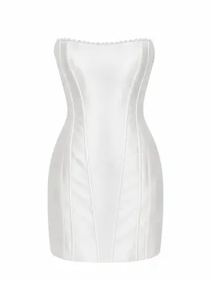 UNTAMED PETALS Bridgette Mini Dress - Ivory