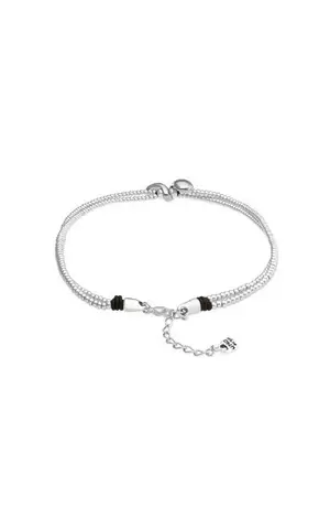 UNODE50 Tone Beaded Necklace With Drop Detail