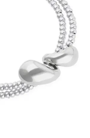UNODE50 Tone Beaded Necklace With Drop Detail