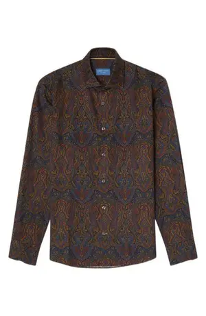 Robert Talbott Reynolds Printed Shirt - Blue Multi
