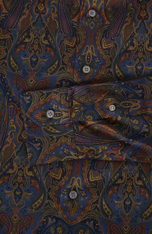 Robert Talbott Reynolds Printed Shirt - Blue Multi
