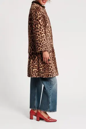 FRANCES VALENTINE Dame Coat Leopard