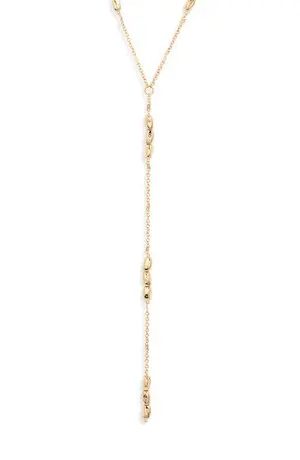 Nordstrom Stationary Orb Lariat Necklace - Gold