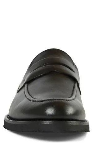 Bruno Magli Delfino Leather Penny Loafer - Black Leather