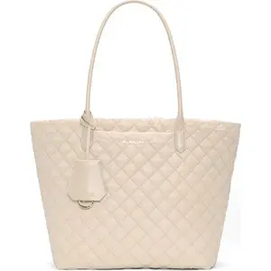 Mz Wallace Medium Daily Quilted Nylon Tote - Sand