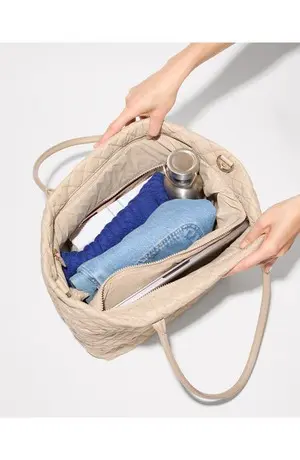 Mz Wallace Medium Daily Quilted Nylon Tote