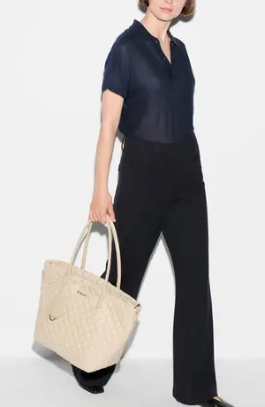 Mz Wallace Medium Daily Quilted Nylon Tote