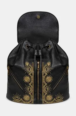 DISTURBIA Lunara Celestial Embroidered Backpack