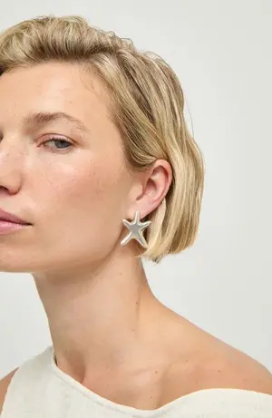 UNODE50 Medium -tone Star Earrings
