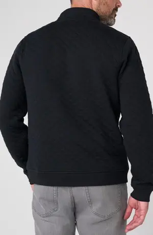 LIVERPOOL Diamond Quilted Quarter Zip Pullover