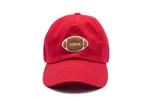 REY TO Z Terry Football Hat Adult - Red