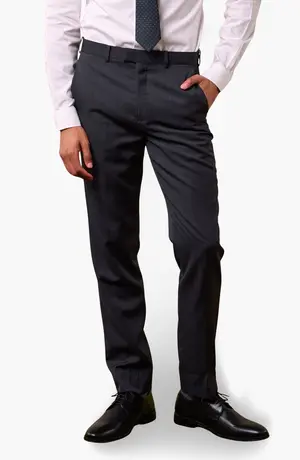 THE BLACK TUX Classic Suit Pants - Charcoal