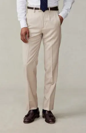 THE BLACK TUX Classic Suit Pants - Tan