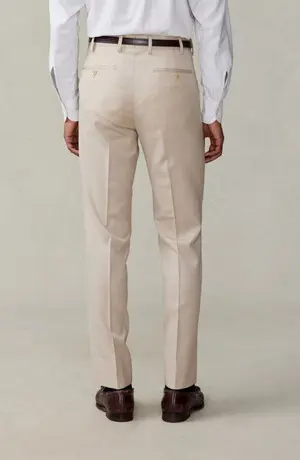 THE BLACK TUX Classic Suit Pants - Tan