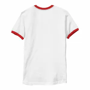 SUPERMAN Proud American Flag Short Sleeve Ringer T-shirt