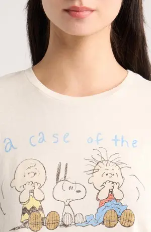 RE/DONE 50s Boxy Cotton Scaries T-shirt - Vintagewhite