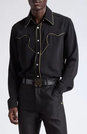 Amiri Western Shirt - Black