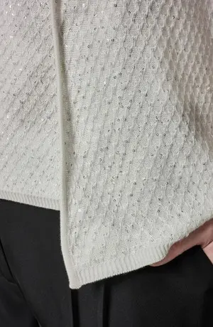 Donna Karan New York Short Sleeve Cardigan