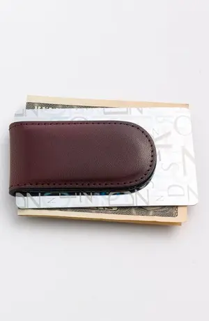 Bosca Leather Money Clip