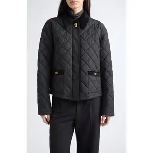 FERRAGAMO Quilted Blouson Jacket - Nero