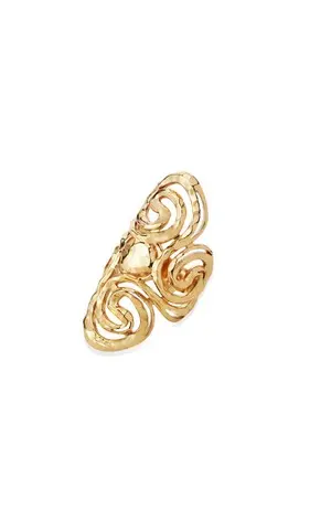 RETRO CHIC Eternal Spiral Ring - Gold