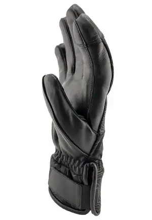 KESSLER Waterproof Ergo Grip Leather Palm Snow Gloves - Black/charcoal