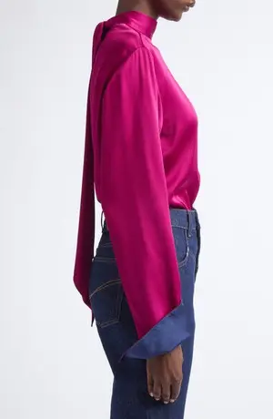 Stella McCartney Tie Back Satin Top