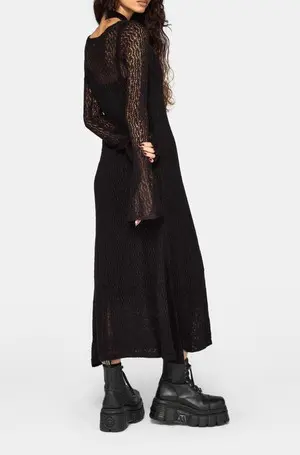 DISTURBIA Adara Longline Fine Knit Cardigan