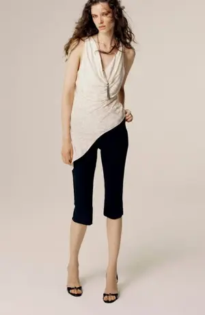Mango Mara Jacquard Asymmetric Top