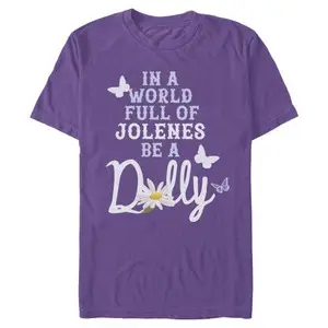 DOLLY PARTON In A World Full Of Butterflies Short Sleeve T-shirt - Purple