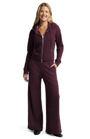 Beyond Yoga Rest Day Waffle Full Zip Hoodie