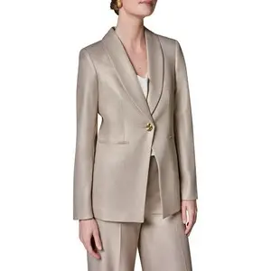 Donna Karan New York Shawl Collar Jacket - Lt Fawn/go