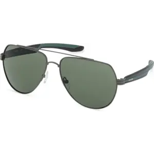 HARLEY-DAVIDSON Metal Aviator Sunglasses - Matte Gunmetal/green