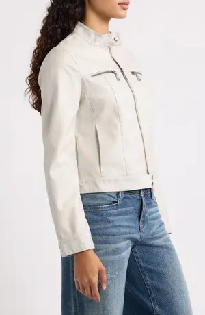 BDG URBAN OUTFITTERS Alexis Faux Leather Moto Jacket
