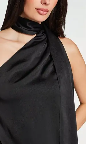 Generation Love Caliope Hammered Scarf Blouse - Black