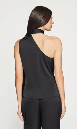 Generation Love Caliope Hammered Scarf Blouse - Black