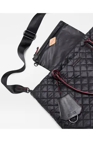 Mz Wallace Daily Small Quilted Nylon Tote - Black