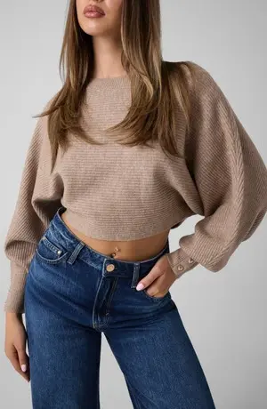 Guess Emily Boat Neck Sweater - Dark Brown