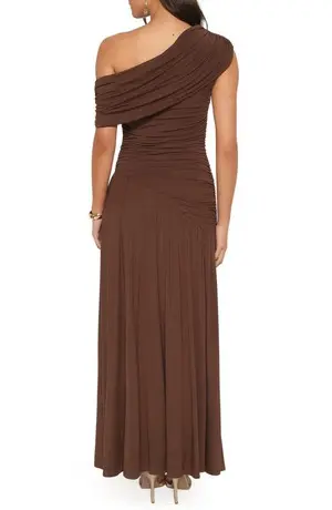 PETAL & PUP Sharmay Off The Shoulder Maxi Dress