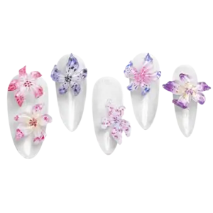 3H NAILS Orchid Blossom120+ Assorted Nail Charms