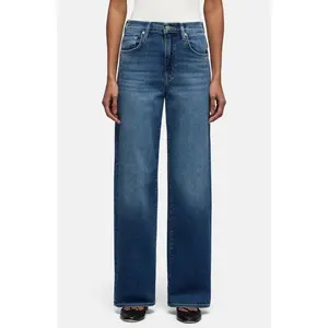 7 For All Mankind Stovepipe High Waist Straight Leg Jeans - Tide Break