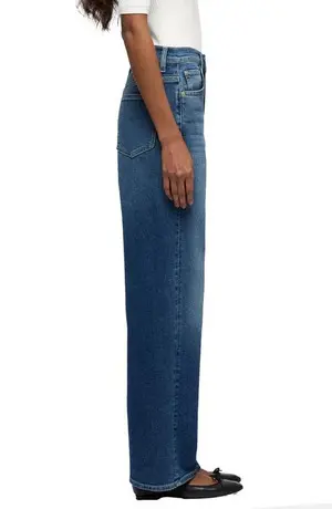 7 For All Mankind Stovepipe High Waist Straight Leg Jeans