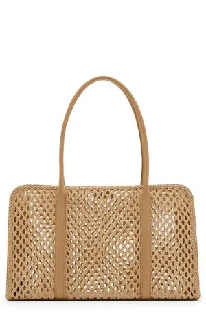 Mango Braided Shoulder Bag - Beige