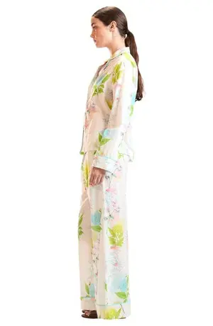 Cynthia Rowley Cotton Voile Pj Pants - White