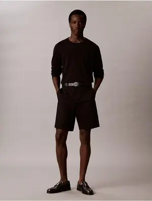 Calvin Klein Cotton Flex Straight 9" Shorts - Black
