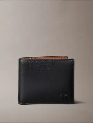 Calvin Klein Bold Monogram Bifold Wallet - Black